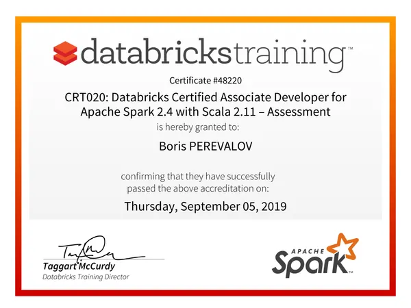 Nouvelle certification Spark de Databricks